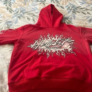 Hellstar | Sweaters | Hell Star Red Faded Hoodie | Poshmark